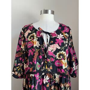 Rusttydustty | Dresses | Rusttydustty Plus Size Boho Floral Maxi Dress ...